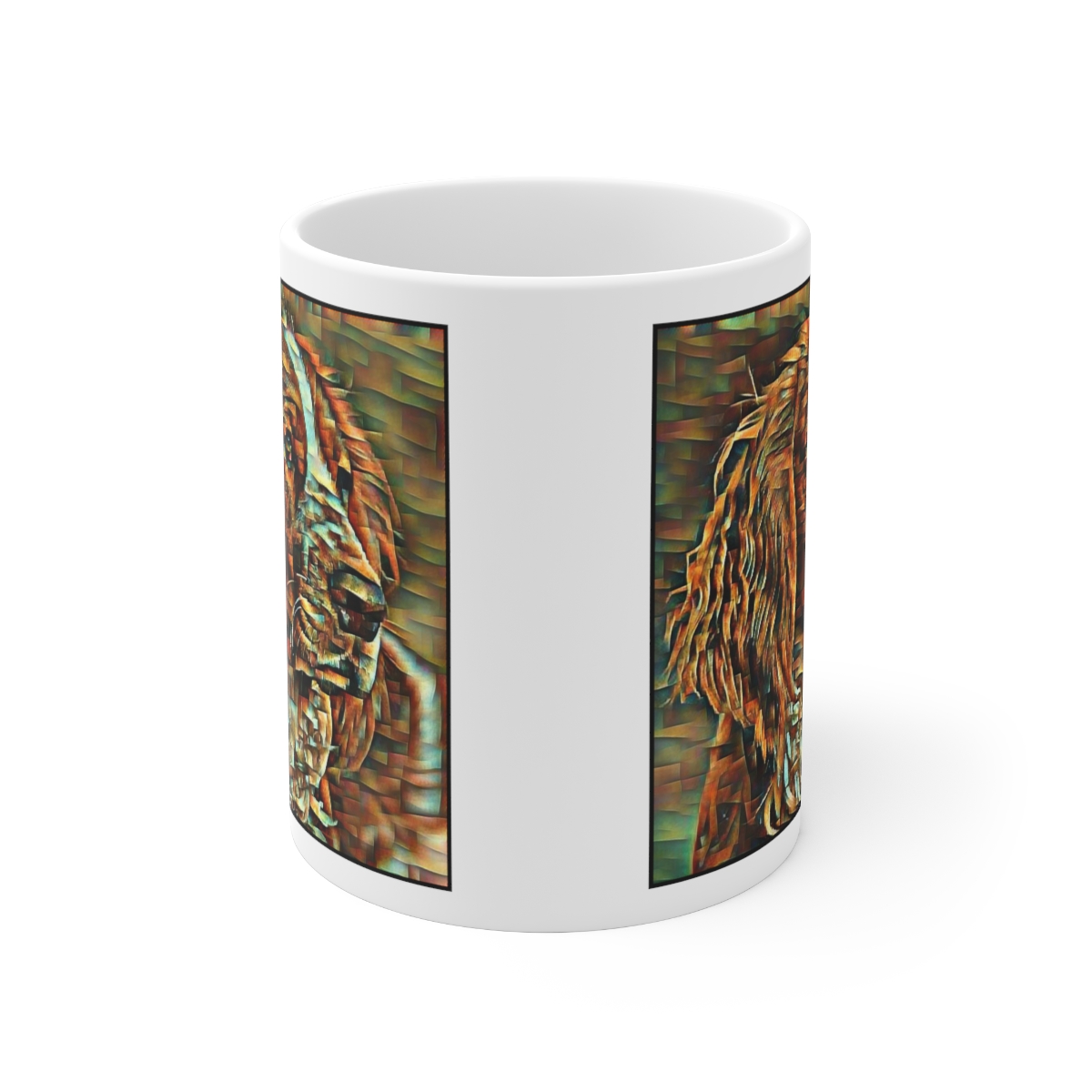 Custom Welsh Springer Spaniel Dog Mug - Coloromo Art Style Cool Cubist ...