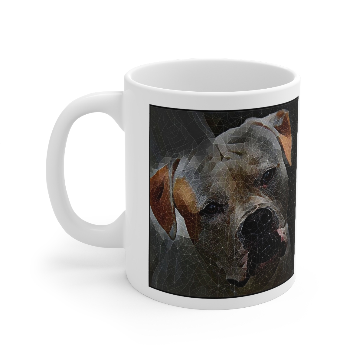 Custom American Bulldog Dog Mug - Coloromo Art Style Rock Candy | Coloromo