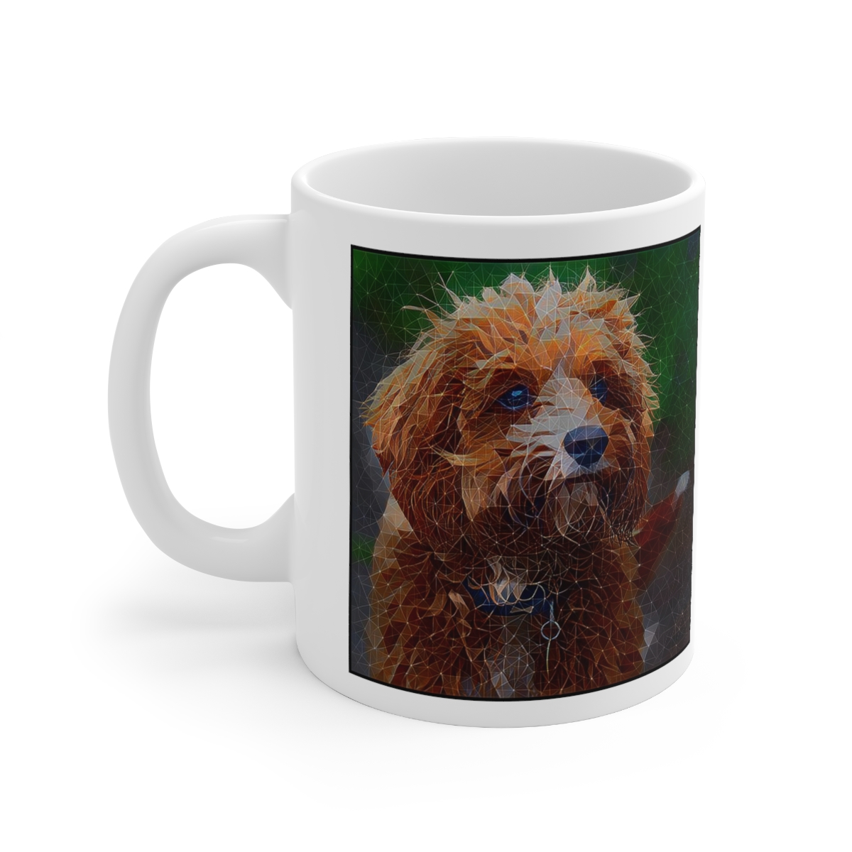 Custom Cavapoo Dog Mug - Coloromo Art Style Rock Candy | Coloromo