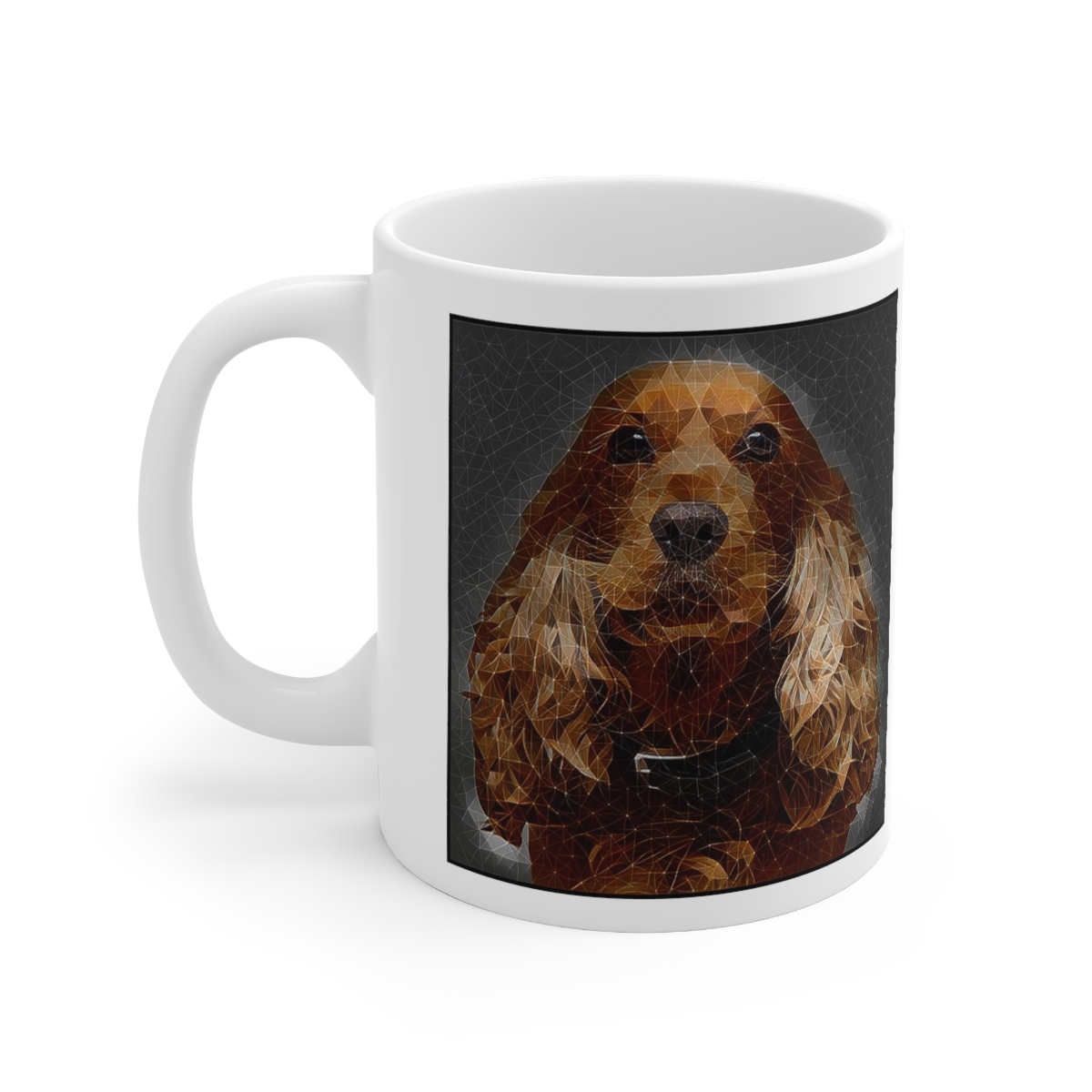 Custom Cocker Spaniel Dog Mug - Coloromo Art Style Rock Candy | Coloromo