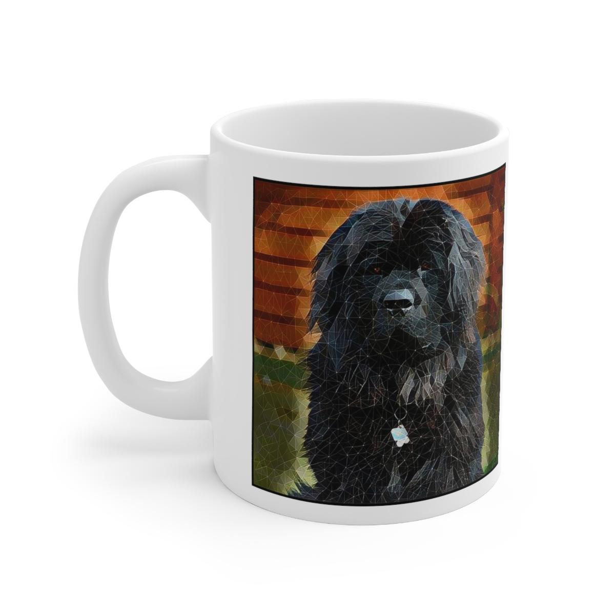 Custom Newfoundland Dog Mug - Coloromo Art Style Rock Candy | Coloromo