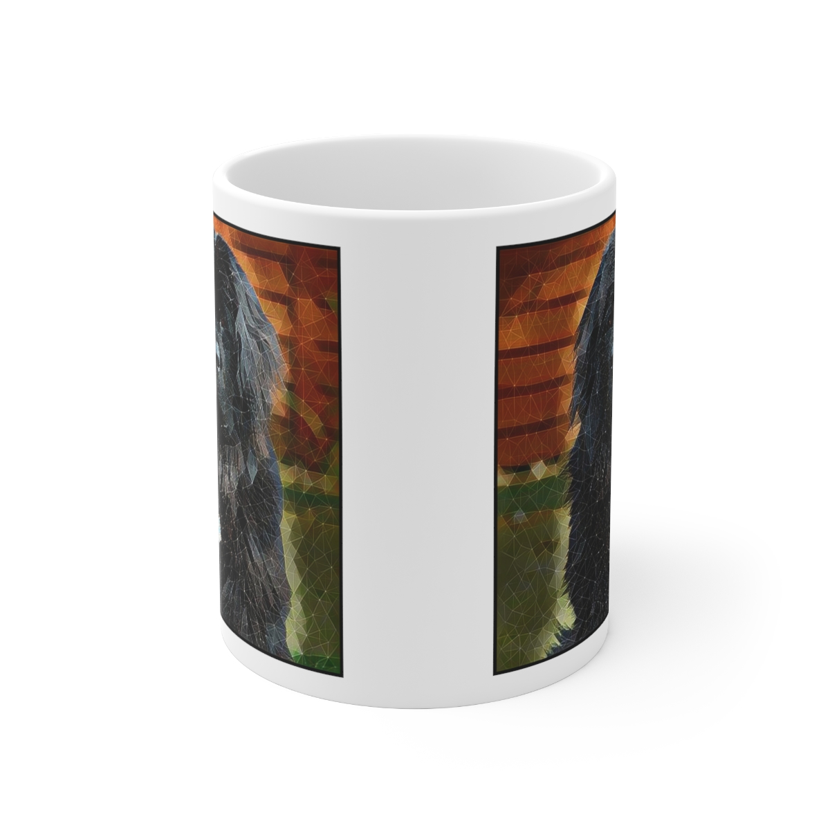 Custom Newfoundland Dog Mug - Coloromo Art Style Rock Candy | Coloromo