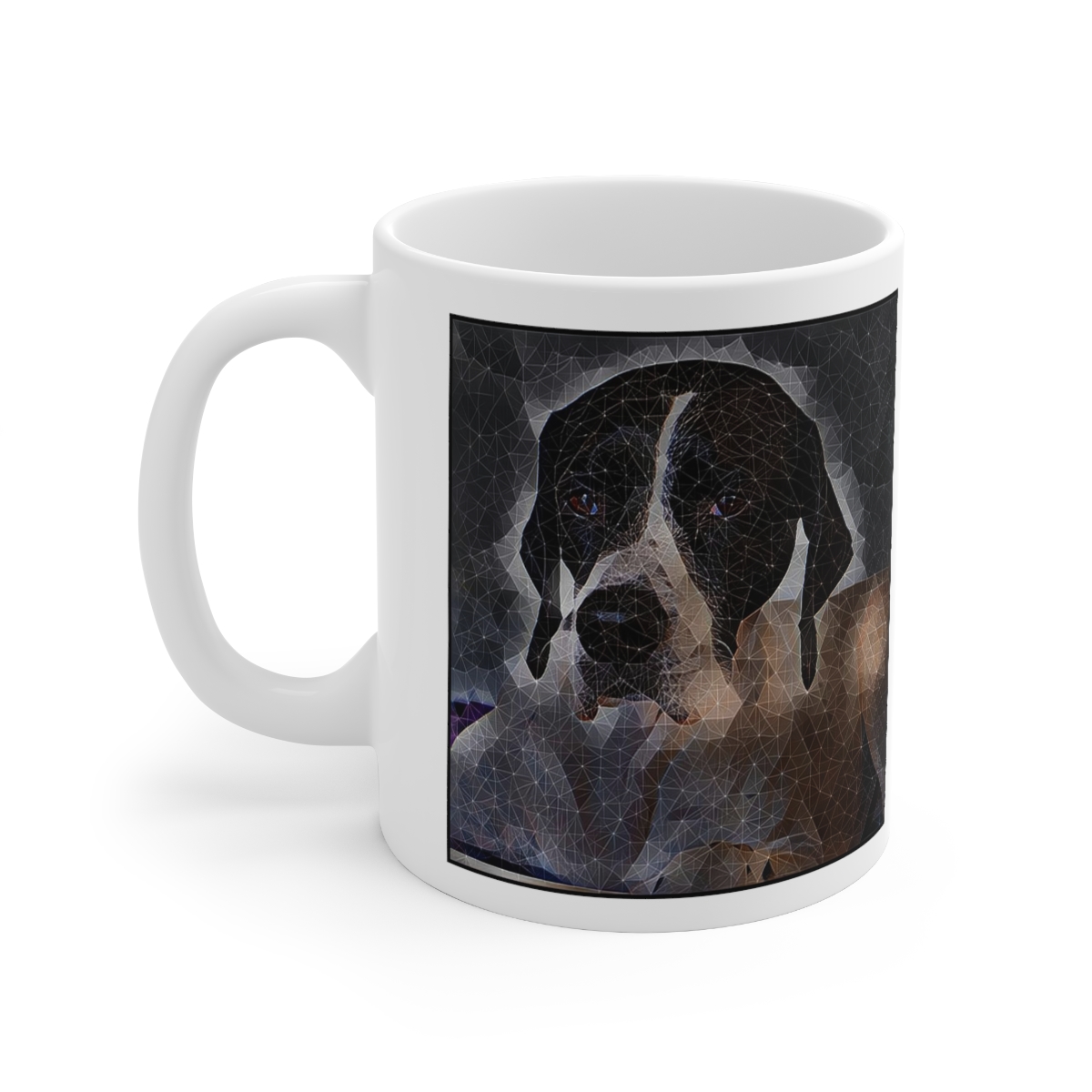 Custom Pointer Dog Mug - Coloromo Art Style Rock Candy | Coloromo