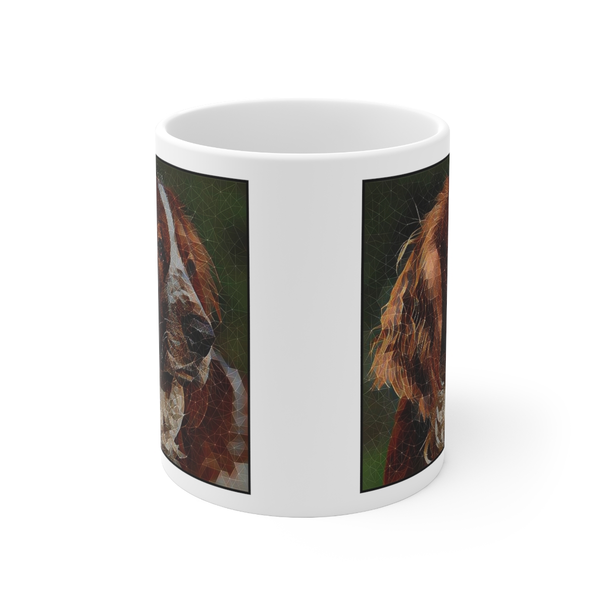 Custom Welsh Springer Spaniel Dog Mug - Coloromo Art Style Rock Candy ...