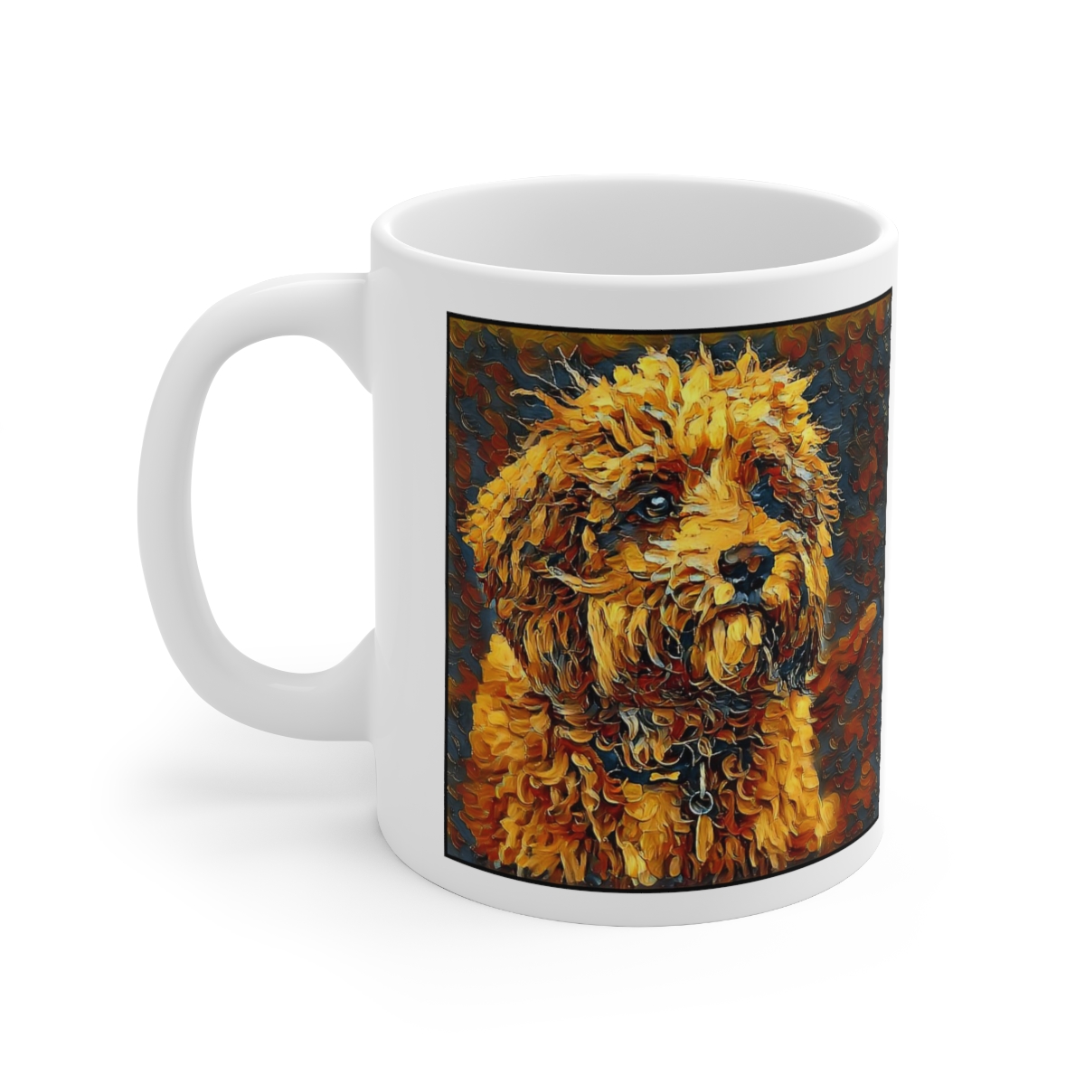Custom Cavapoo Dog Mug - Coloromo Art Style Painterly | Coloromo