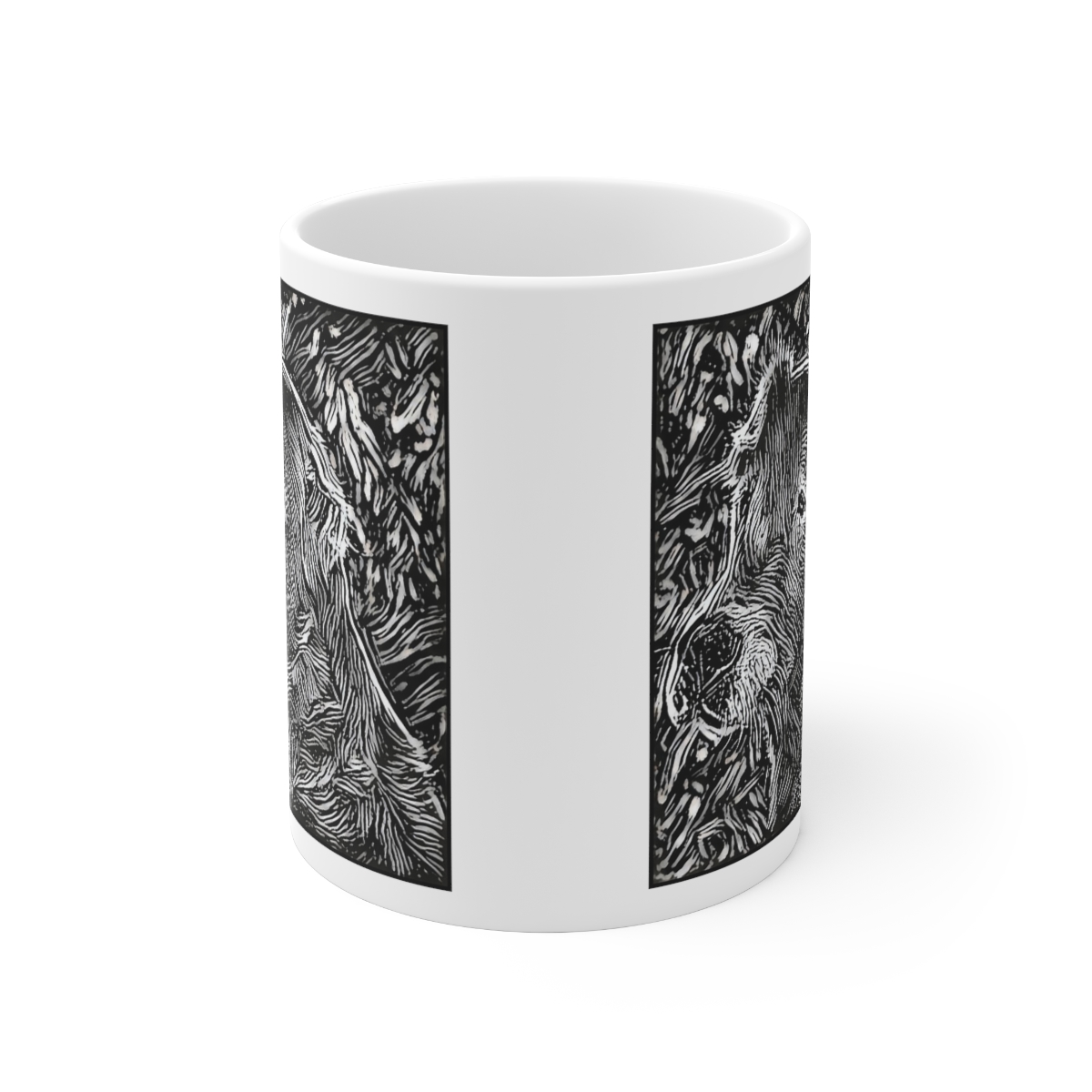 Custom Central Asian Shepherd Dog Dog Mug - Coloromo Art Style Licorice ...